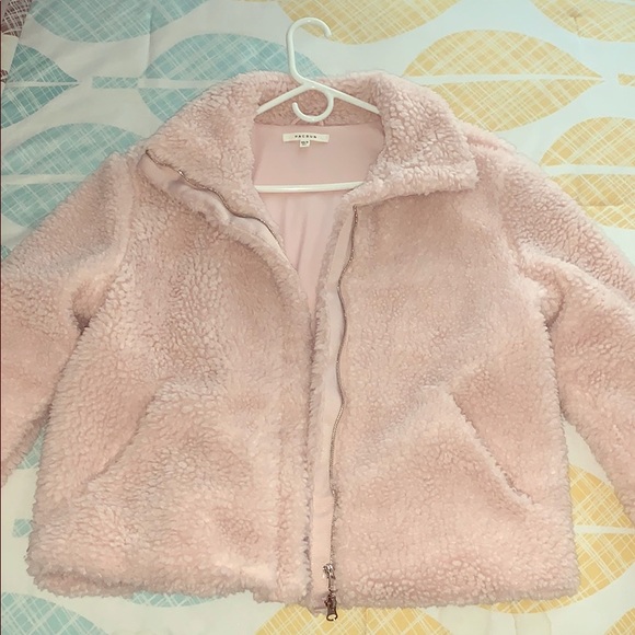 PacSun | Jackets & Coats | Pacsun Blush Pink Sherpa Jacket | Poshmark